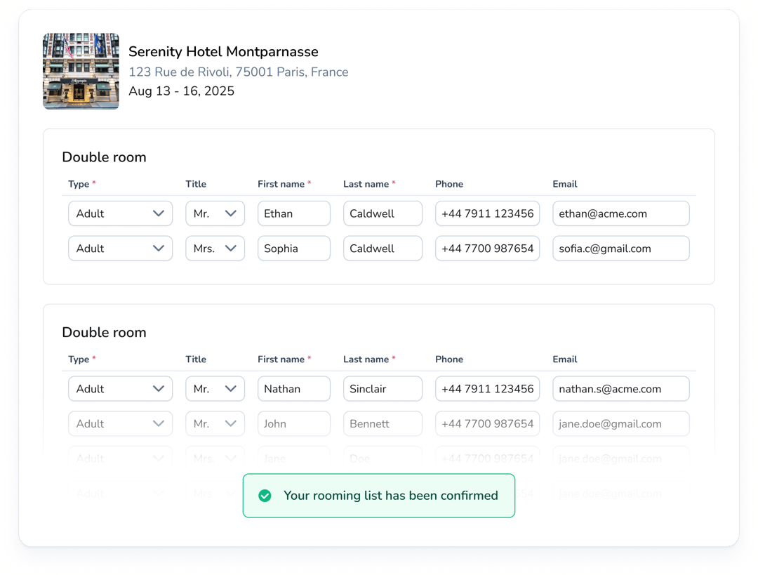 Central Reservation System for Meetings & Events and Group bookings